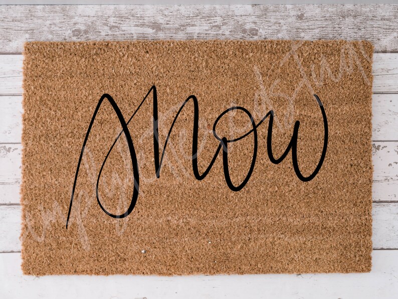 Snow SVG Snow PNG Hand Lettered Svg Files Calligraphy - Etsy