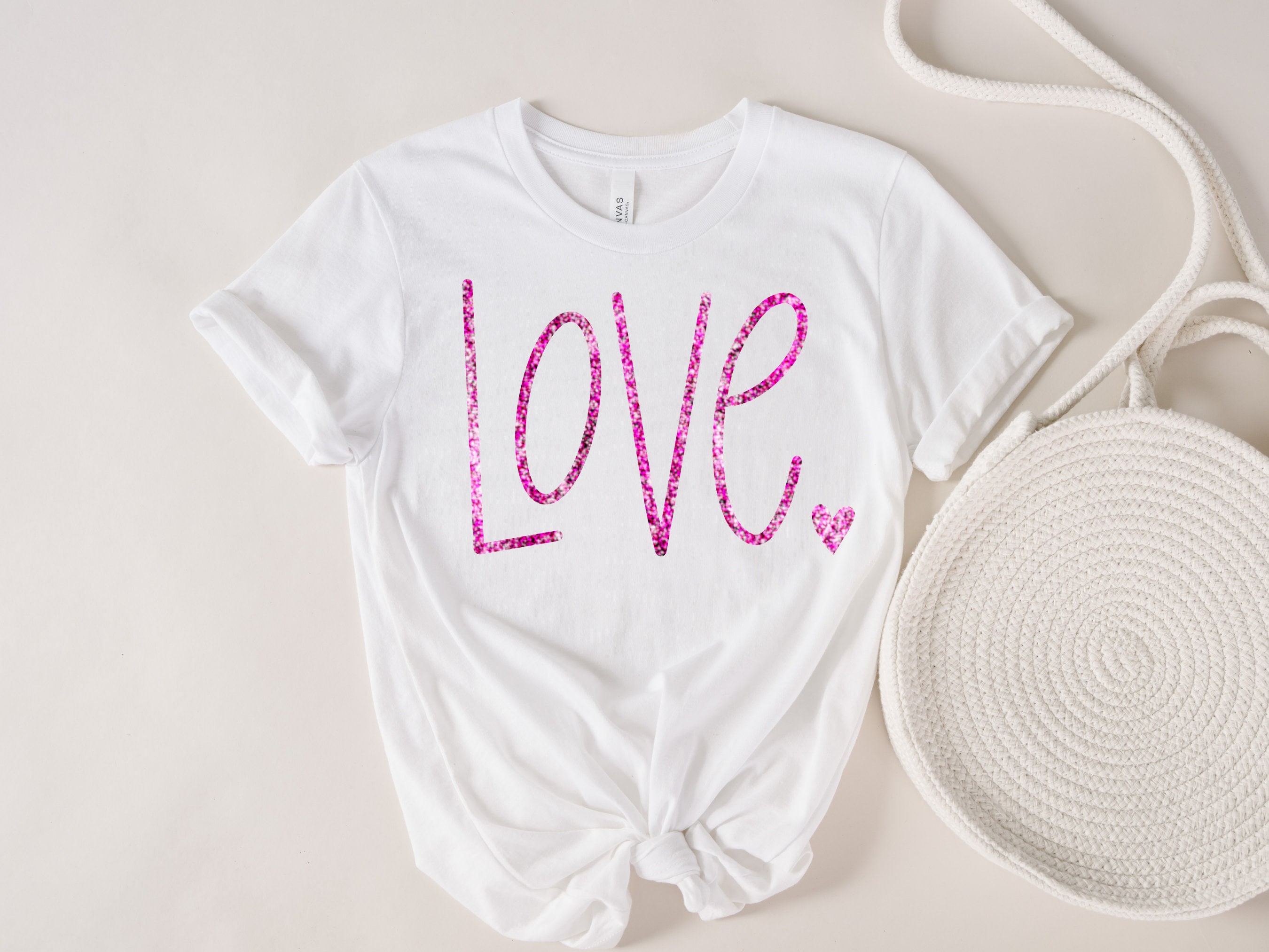 Love PNG, Hand Lettered Png, Love Valentine Sublimation, Glitter Png ...