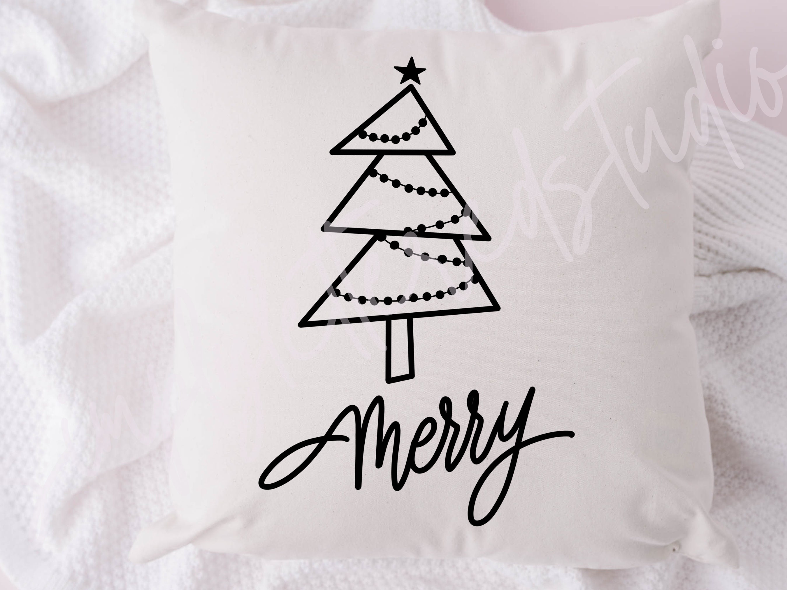 Merry Tree PNG | Merry Tree SVG | Hand Lettered Svg Files | Calligraphy ...
