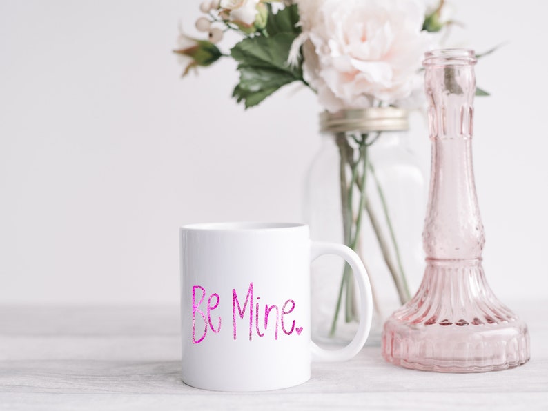 Be Mine PNG, Hand Lettered Png, Be Mine Valentine Sublimation, Glitter ...