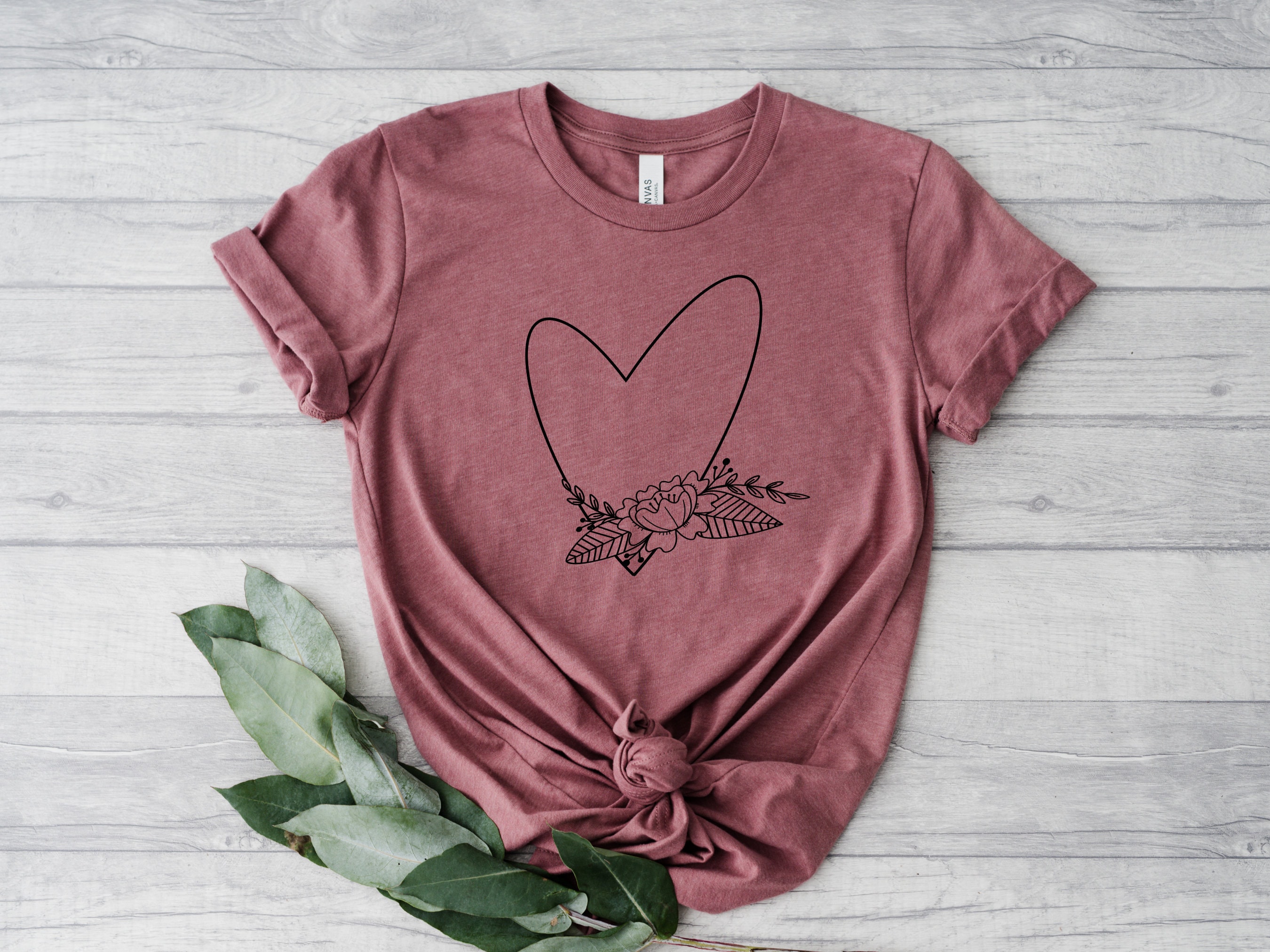 Boho Flower Heart SVG, Hand Drawn Heart SVG, Floral Heart, SVG, Boho ...