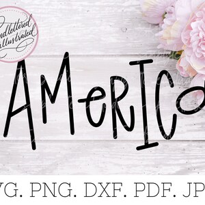 America SVG | Patriotic PDF Printable | Merica SVG | America Png ...
