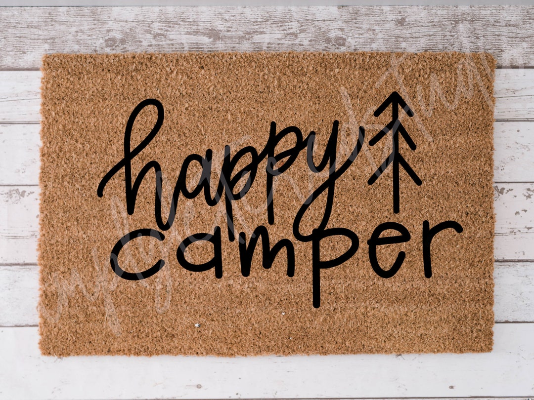 Happy Camper | Camping PNG | Camper SVG | Printable Camper Decor | Hand ...