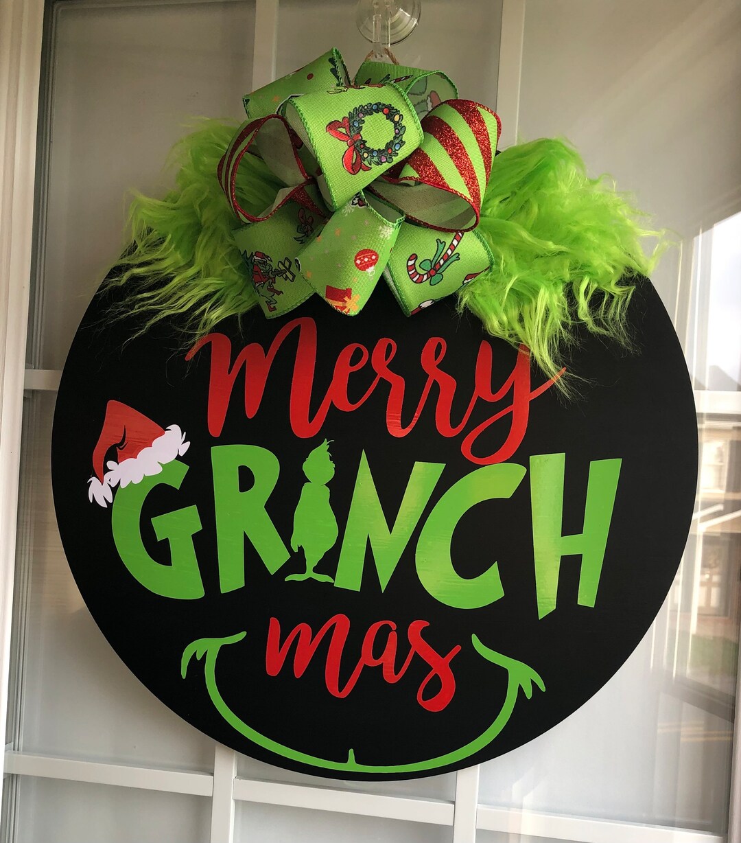 Merry Grinchmas Door Sign Grinchmas Themed Door Sign Christmas Door ...