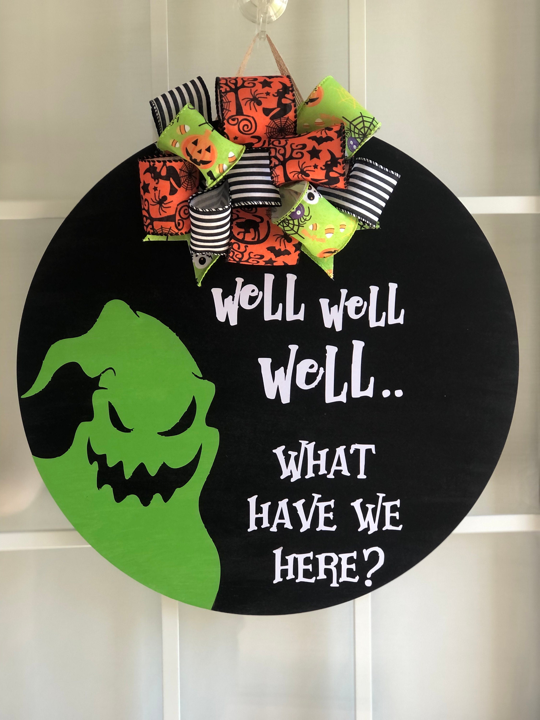 Oogie Boogie Door Sign Halloween Door Sign Fall Door Sign - Etsy