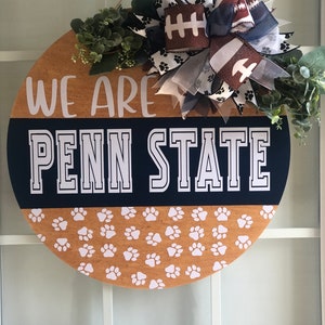Penn State Door Sign | Fall Sign | Football Door Hanger | Door Sign ...