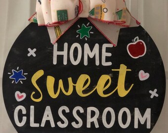Home Sweet Classroom Door Sign - Etsy
