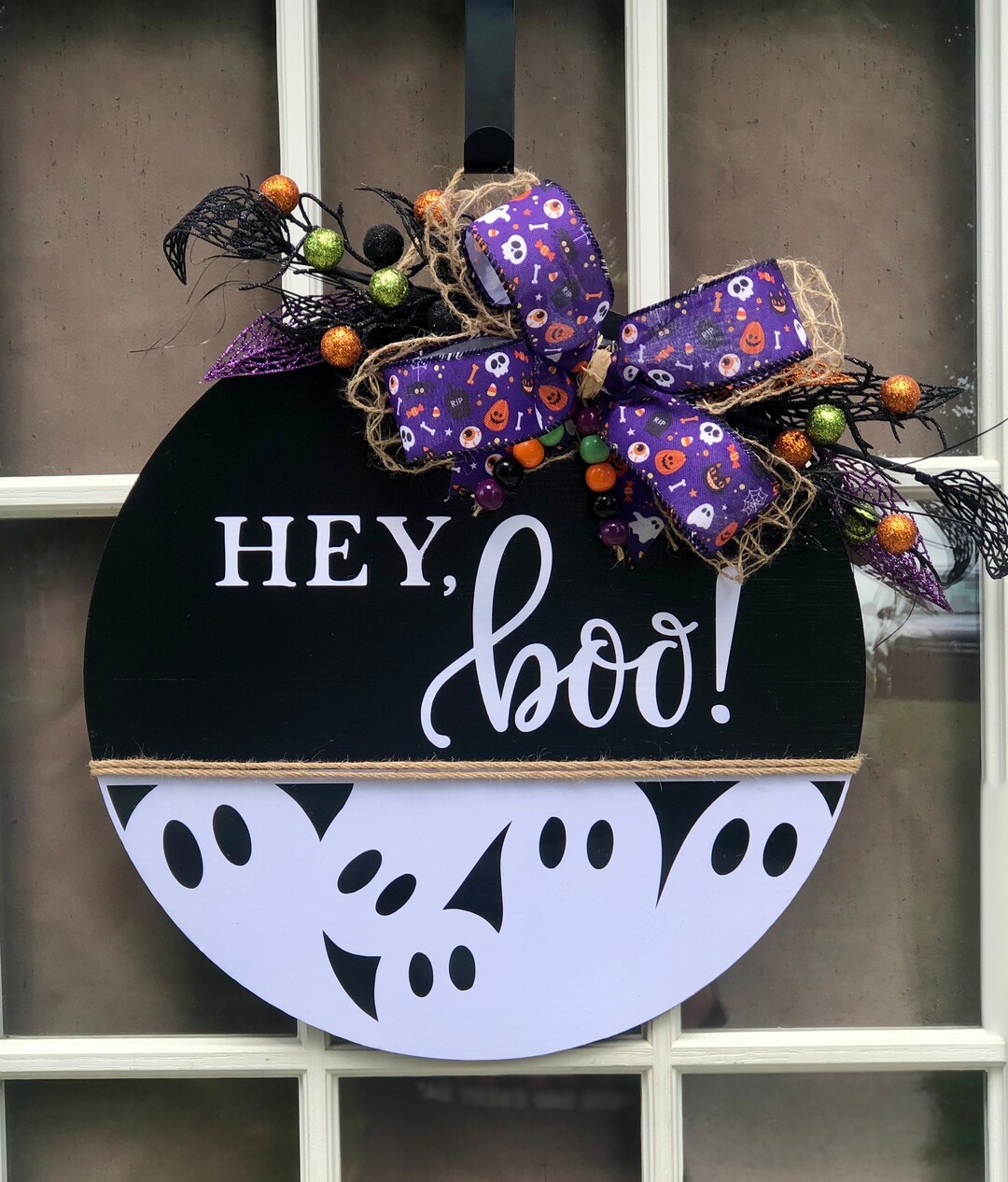 Hey, Boo! Door Sign | Halloween Door Sign | Fall Door Sign | Funny Door ...