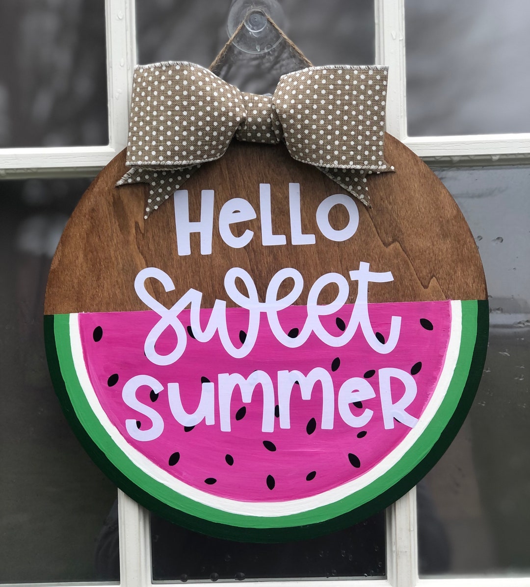 Hello Sweet Summer Sign L Summer Door Sign L Watermelon Door Sign - Etsy