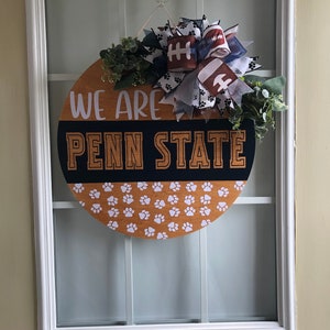 Penn State Door Sign | Fall Sign | Football Door Hanger | Door Sign ...
