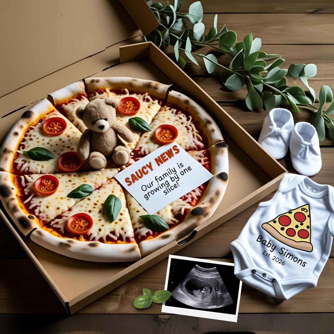 Pregnancy Announcement, Pizza, Special Delivery, Extra Slice, Instant ...