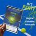 Padel Party, Padel Birthday Invitation, Tennis, Editable, Electronic ...