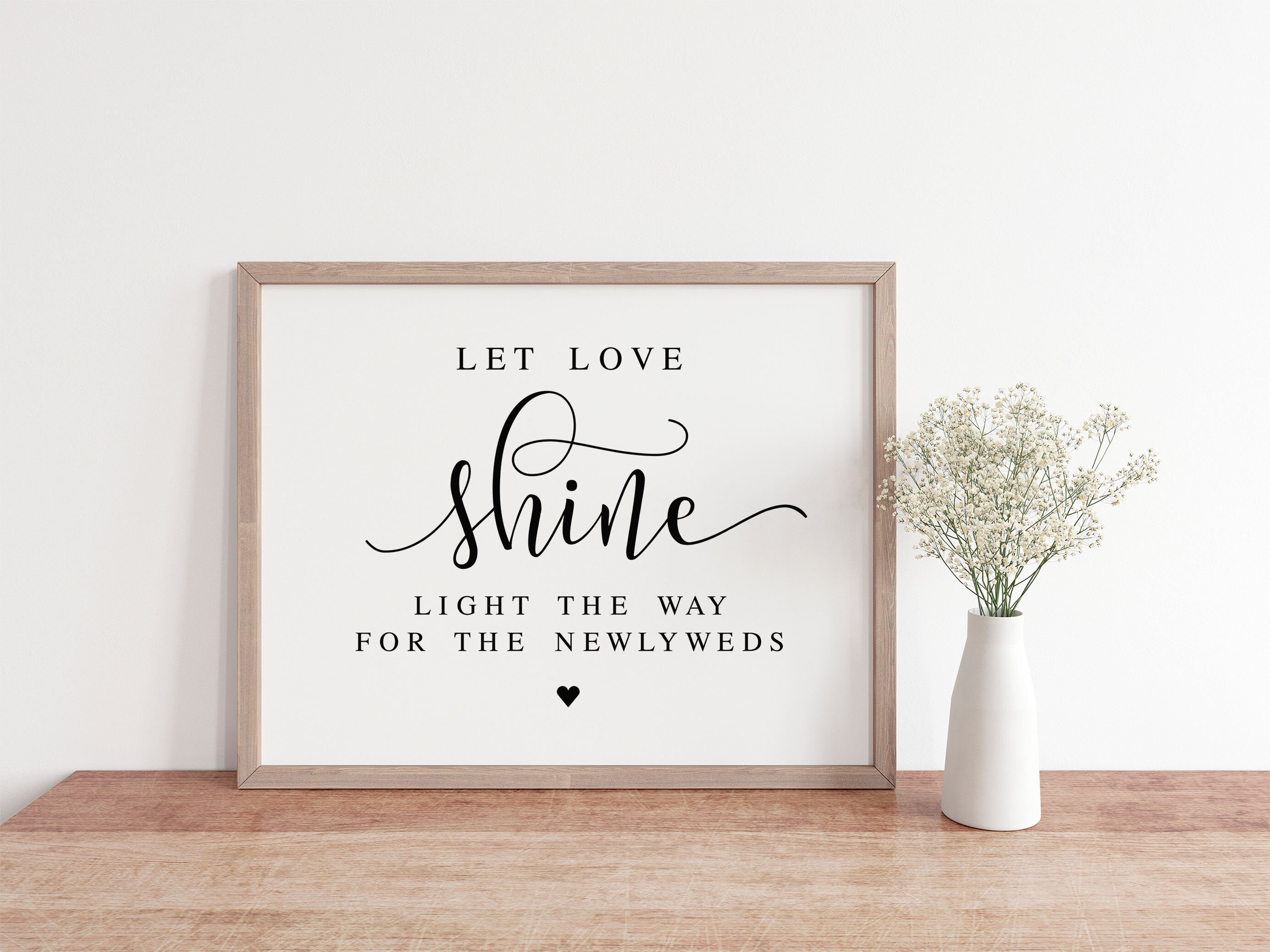 Let Love Shine Light the Way for the Newlyweds Wedding - Etsy
