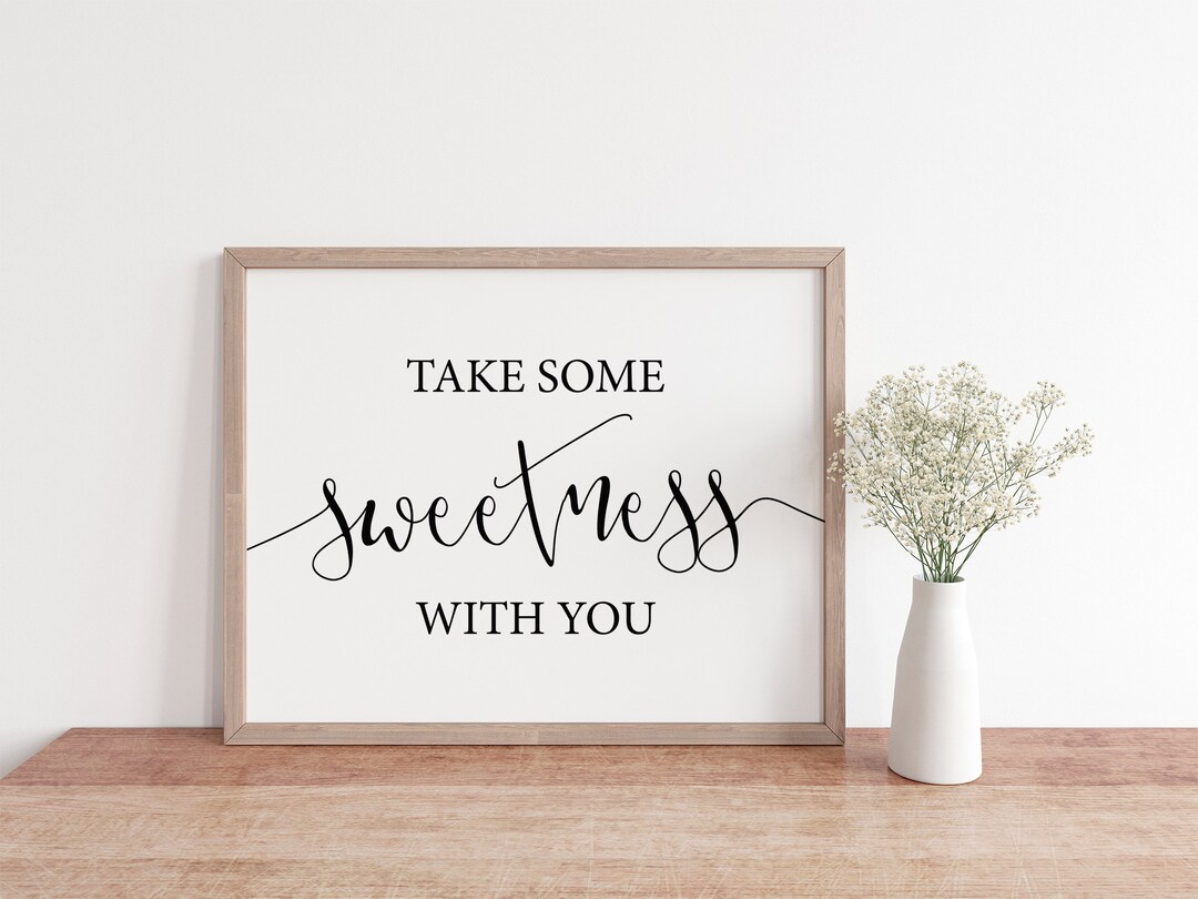 Take Some Sweetness With You, Wedding Signs, Wedding Printables ...