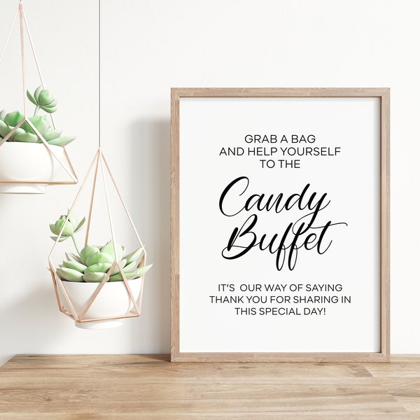 Candy Buffet Signs - Etsy