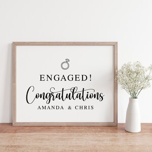 Engaged Congratulations, Engagement Signs, She Said Yes Sign ...