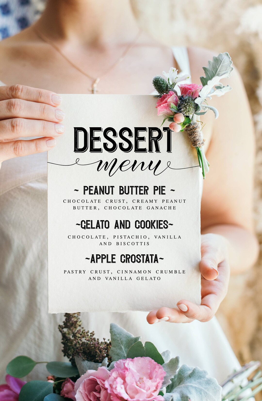 Dessert Menu Sign, Wedding Signs, Wedding Reception Sign, Dessert Menu ...