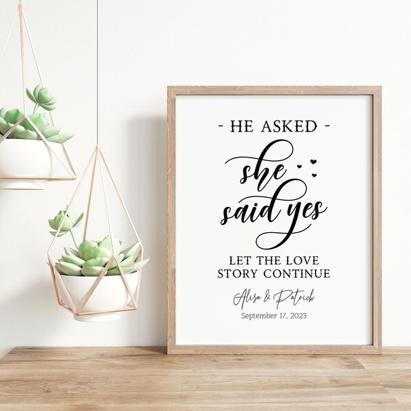 He Asked She Said - Etsy