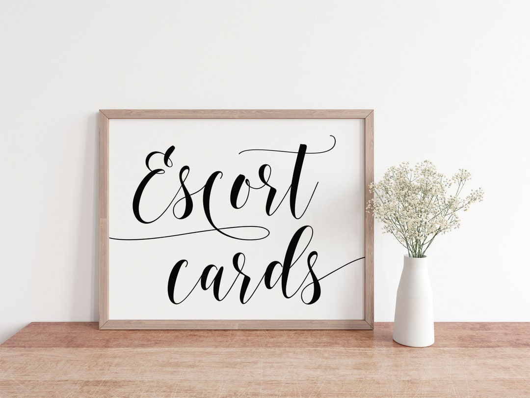 Escort Cards, Wedding Signs, Wedding Escort Cards, Wedding Name Tags ...