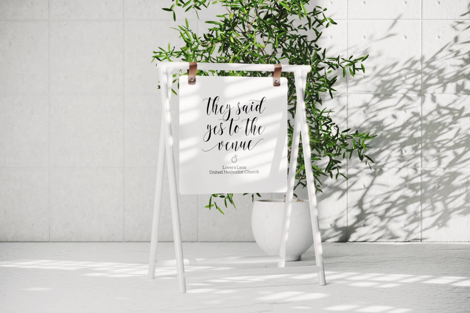 They Said Yes to the Venue, Wedding Signs, Wedding Venue Sign, Wedding ...