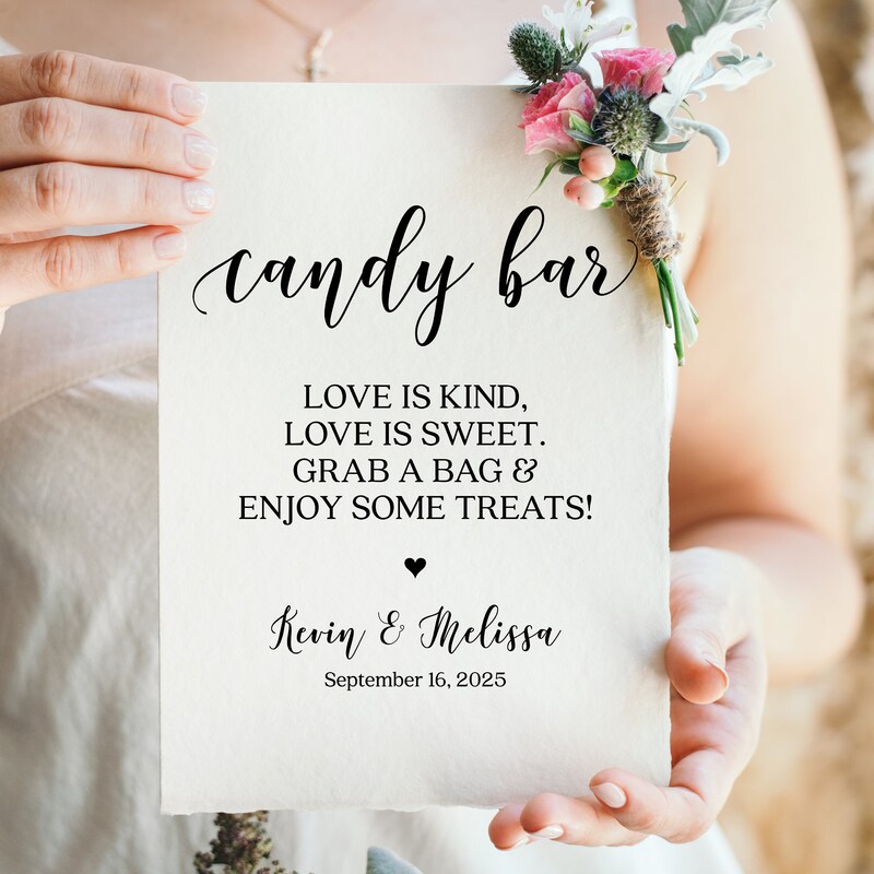 Candy Table Signs - Etsy