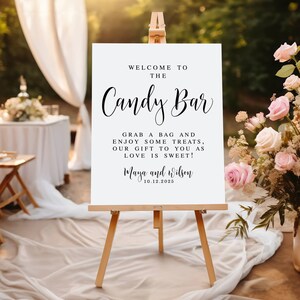Candy Bar Wedding Sign: Sweet Treats Decor (digital Download) - Etsy