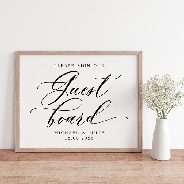 Guest Signing Board - Etsy