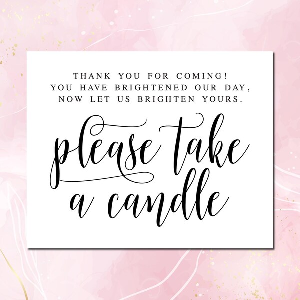 Wedding Favor Sign - Etsy