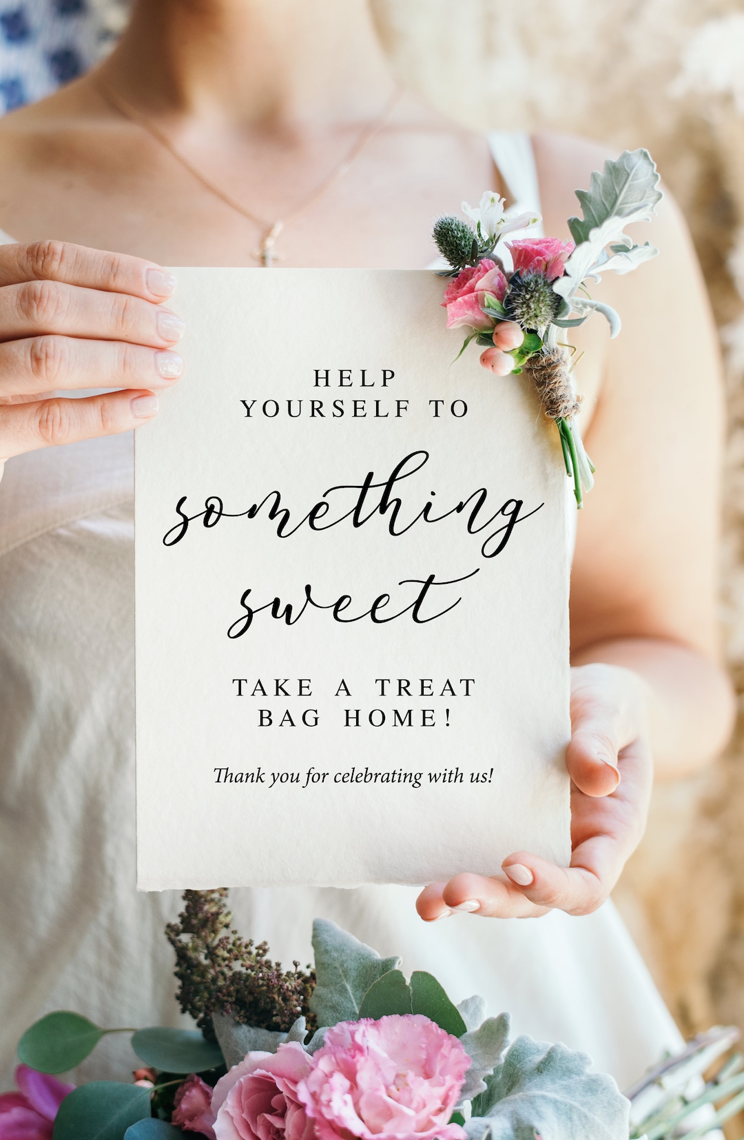 Help Yourself to Something Sweet, Modern Minimalist Wedding Sweet Treat ...