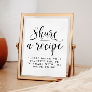 Share A Recipe, Please Share Your Favorite Recipe, Wedding Signs ...