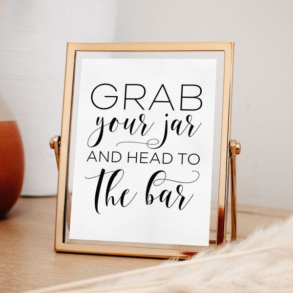 Grab a Jar and Head to the Bar - Etsy