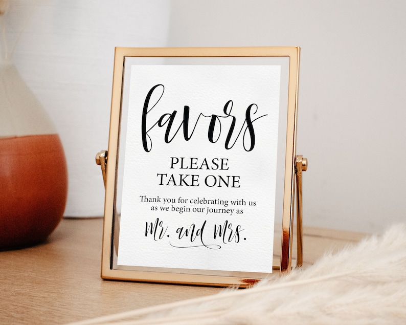 Favors Please Take One Thank You for Celebrating With Us - Etsy