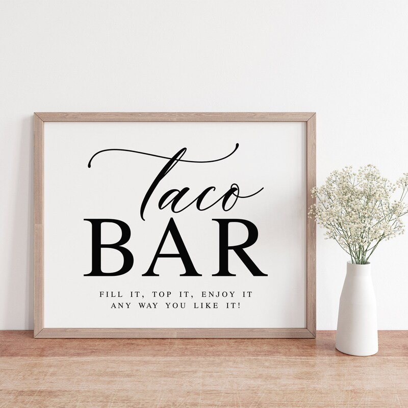 Wedding Taco Sign - Etsy
