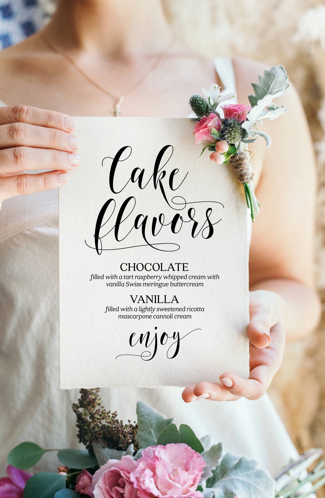 Cake Flavors, Wedding Signs, Wedding Reception Sign, Wedding Cake ...