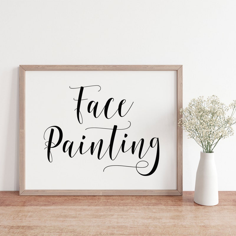 Face Painting Sign - Etsy