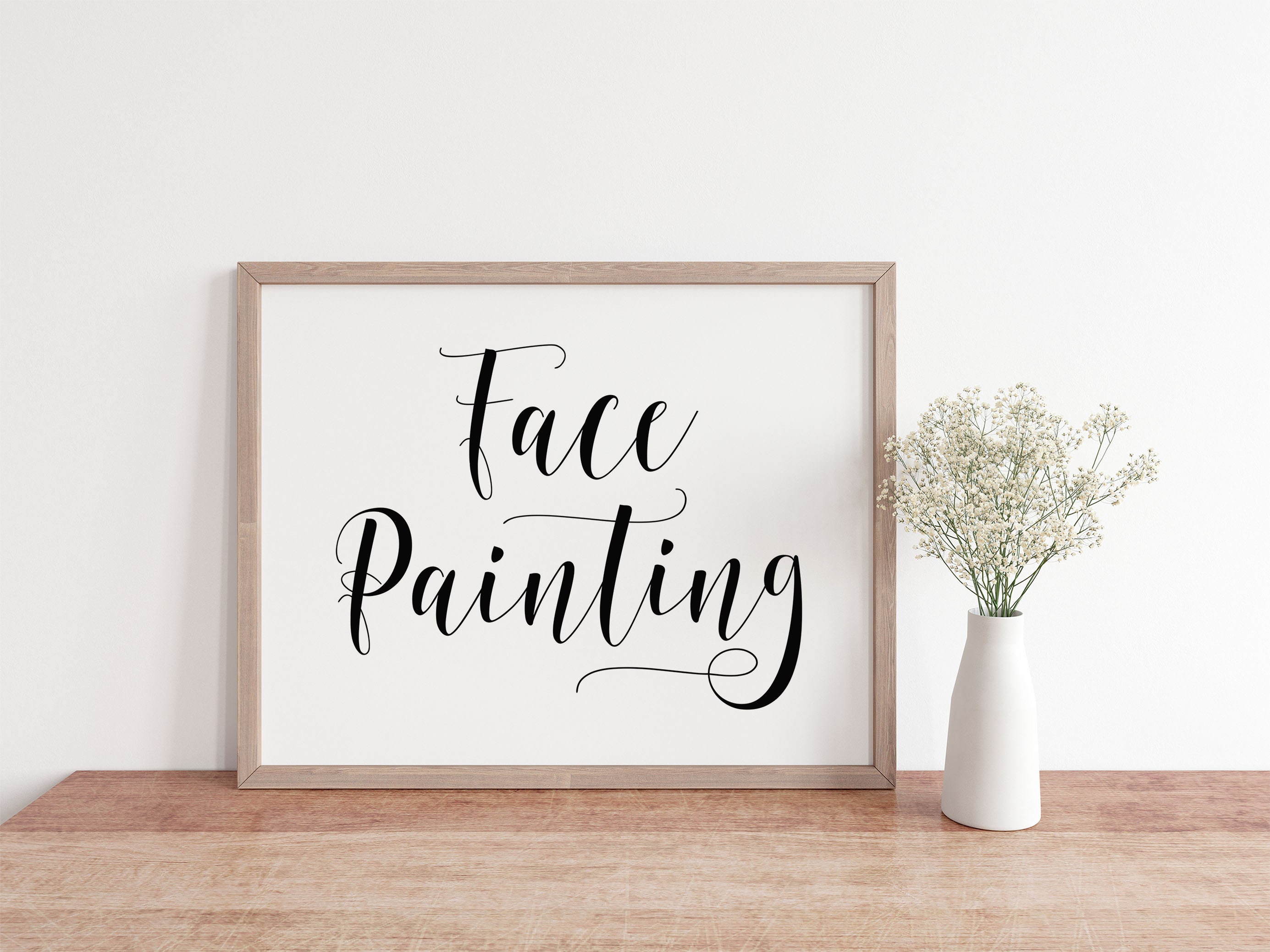 Face Painting Sign Party Sign Printable Signs Face Painting - Etsy