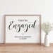 They're Engaged, Engagement Party Sign, Engagement Signs, Engagement ...