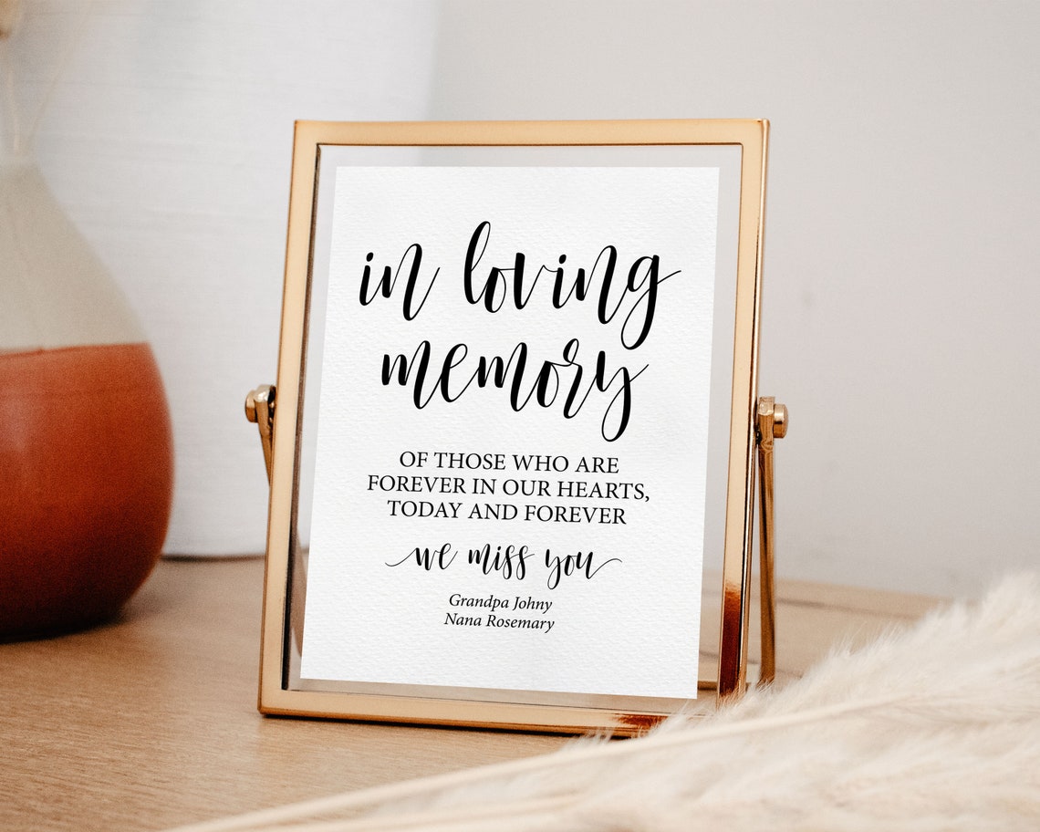 In Loving Memory of Those Who Are Forever in Our Hearts We - Etsy