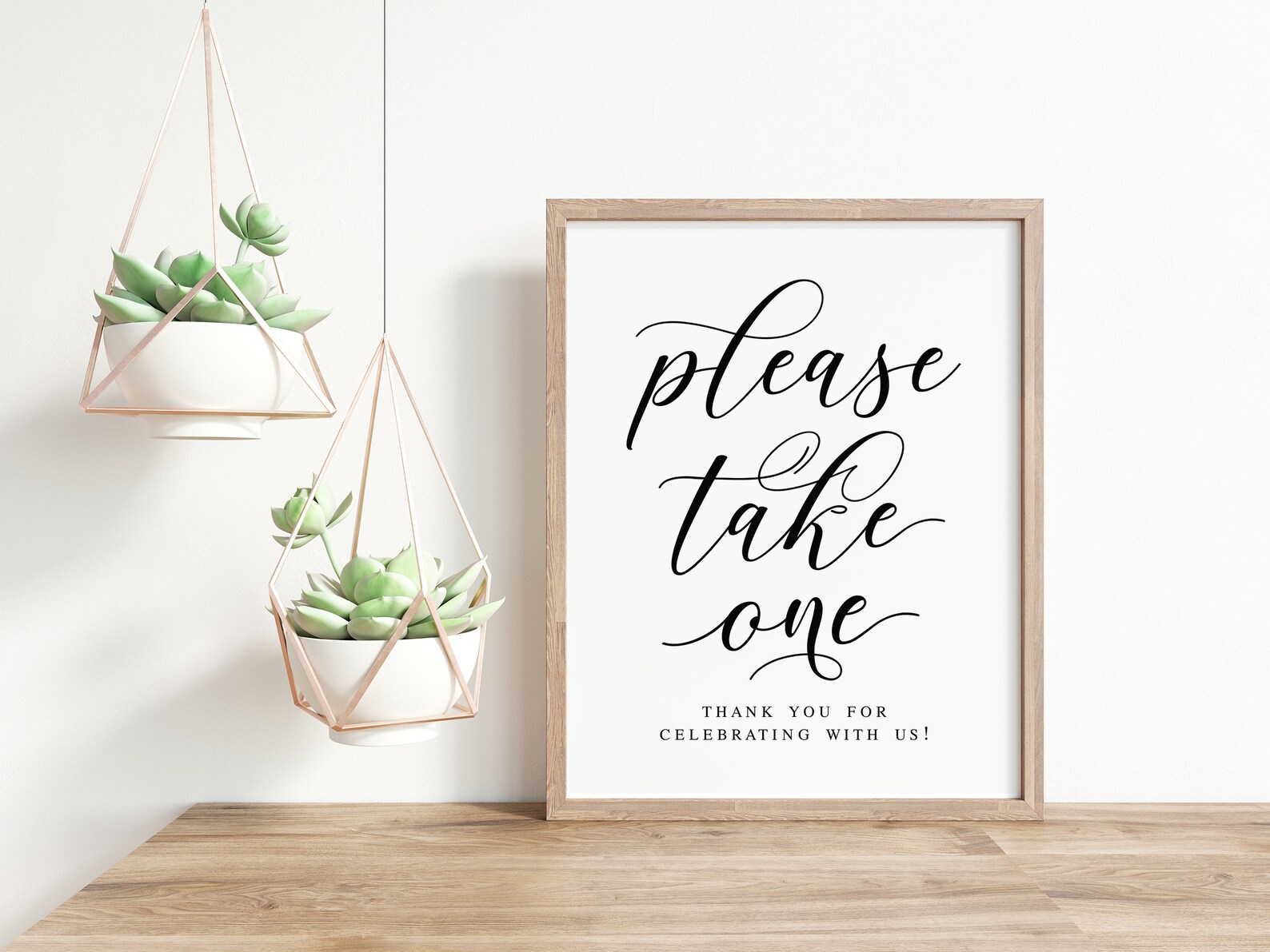 Please Take One, Thank You for Celebrating With Us, Wedding Signs ...