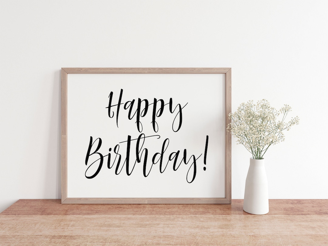 Happy Birthday, Birthday Gift Sign, Birthday Printables, Birthday ...
