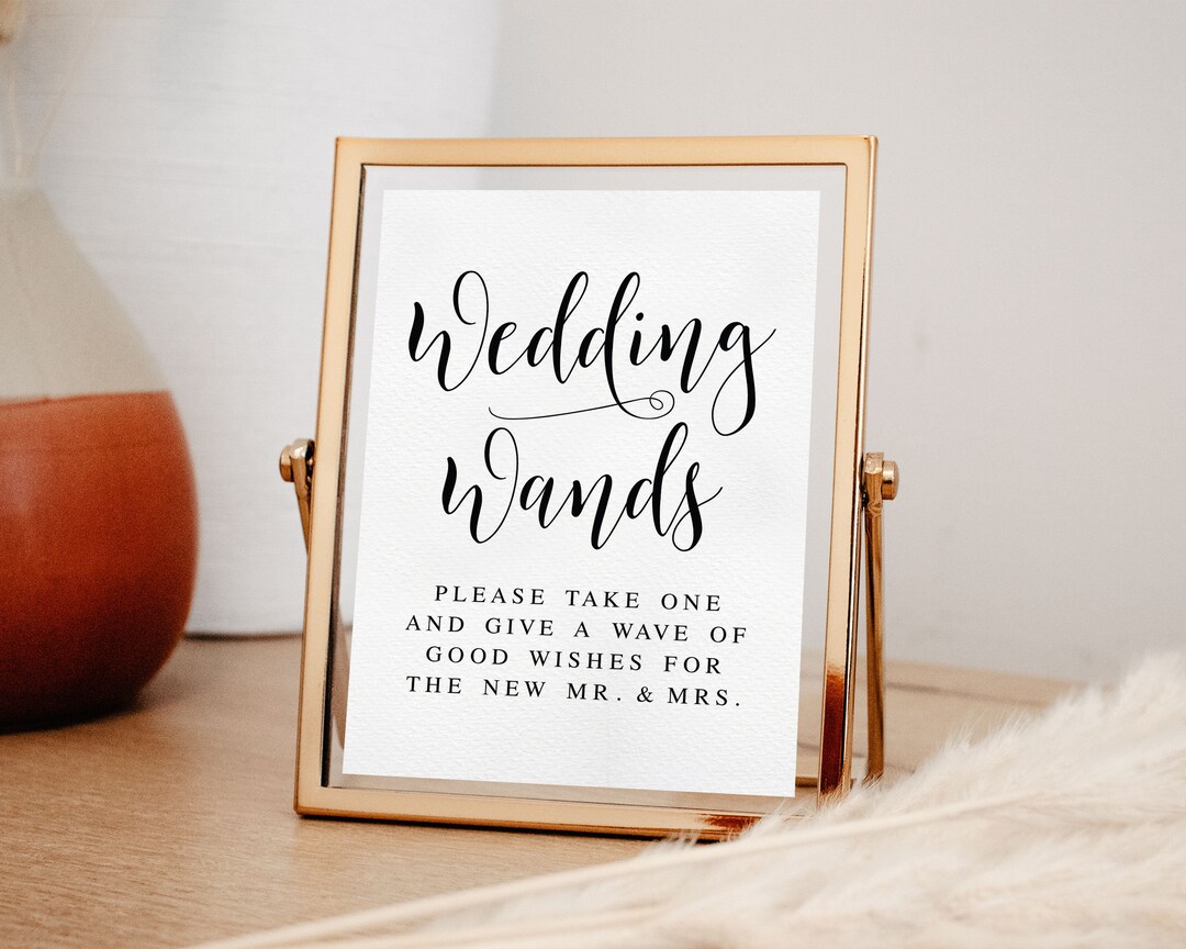 Wedding Wands, Please Take One, Wedding Signs, Wedding Prints, Wedding ...