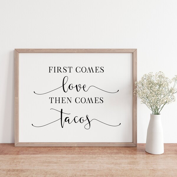 First Comes Love - Etsy