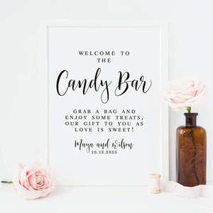 Candy Bar Wedding Sign: Sweet Treats Decor (digital Download) - Etsy