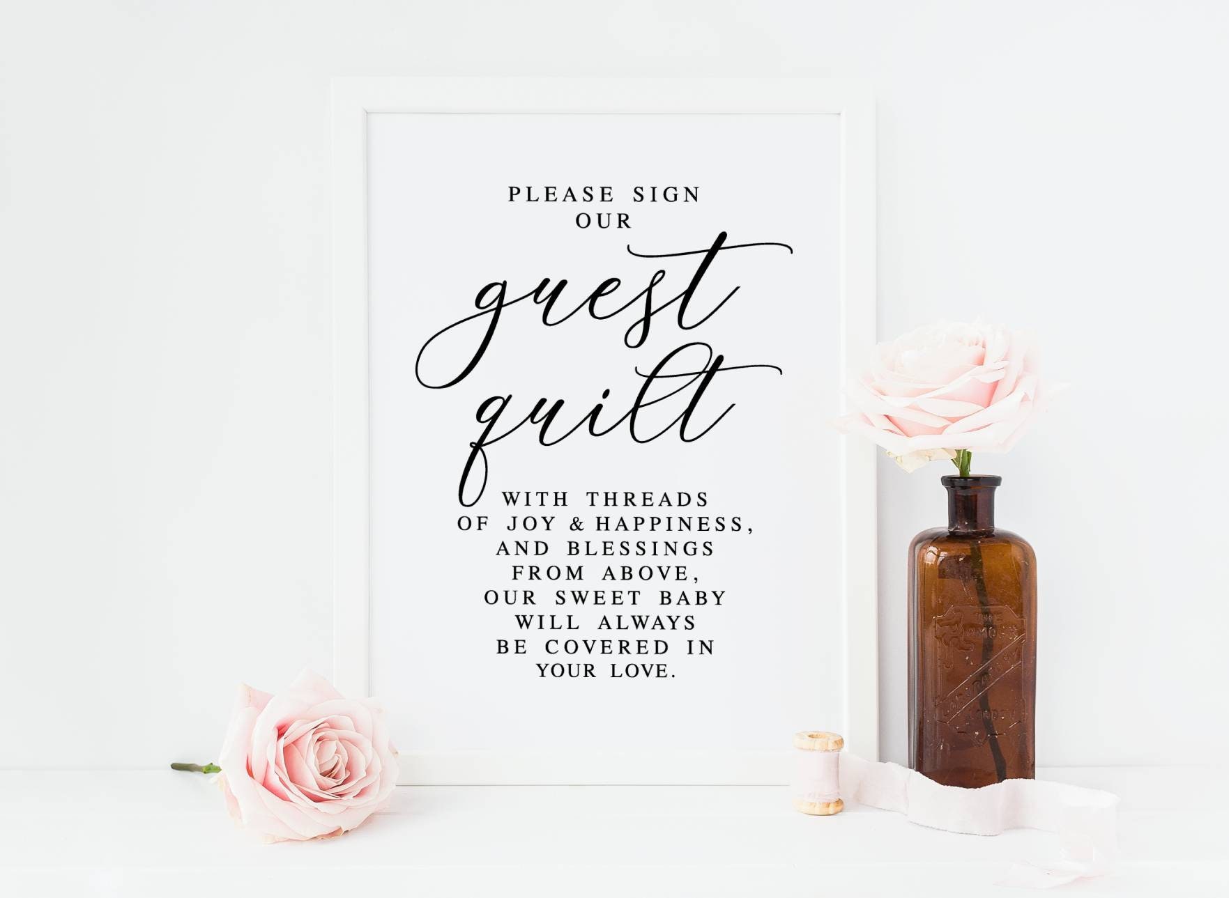 Please Sign Our Guest Quilt, Our Baby Will Always Be Covered in Your ...