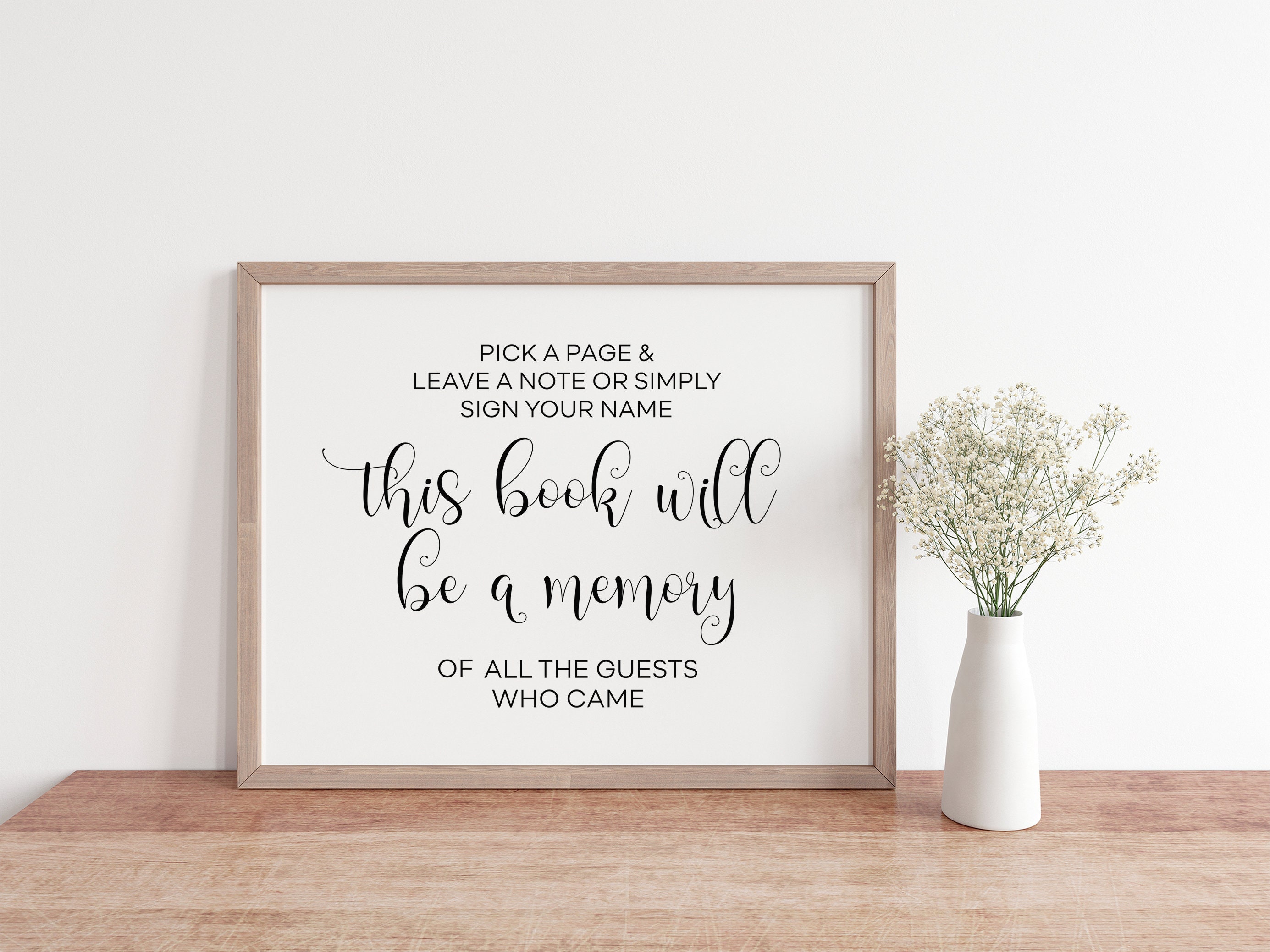 Pick A Page and Leave A Note, This Book Will Be A Memory of All the ...