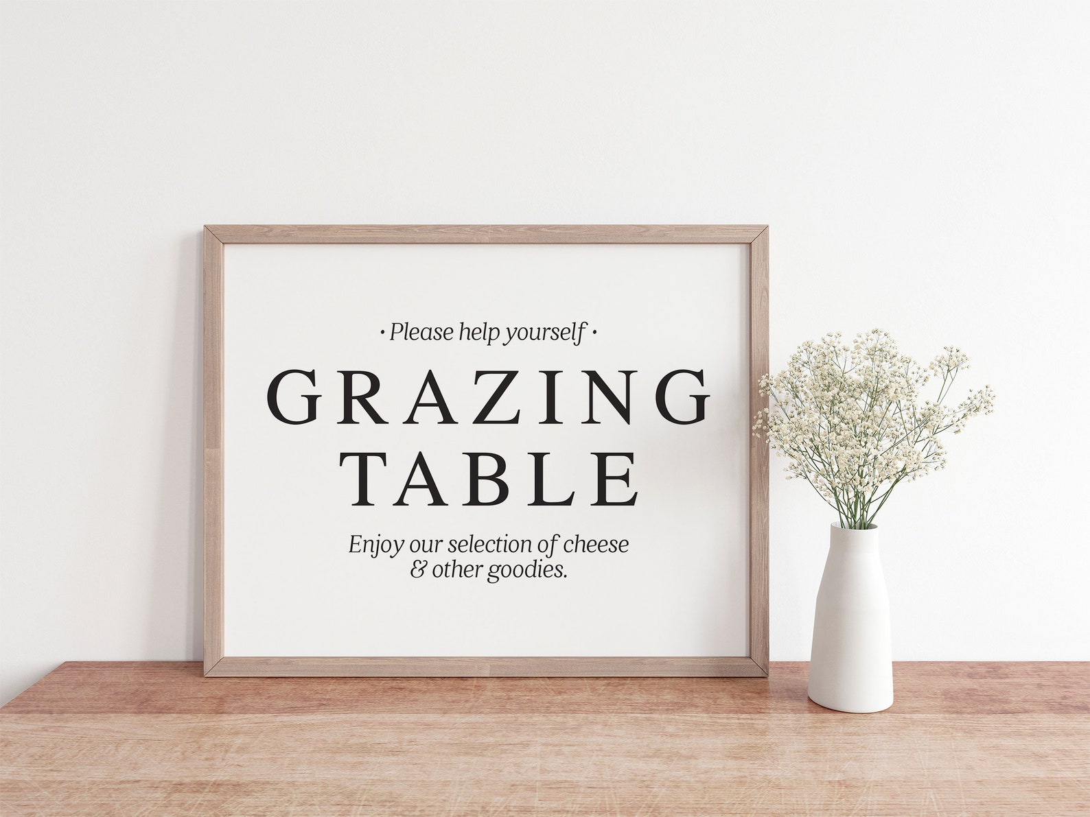 Grazing Table Sign Enjoy Our Selection of Cheese Wedding - Etsy