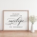 Address an Envelope to Yourself Sign: Elegant Wedding Decor (digital ...