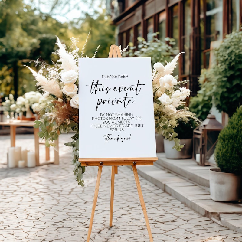 Private Event Sign - Etsy