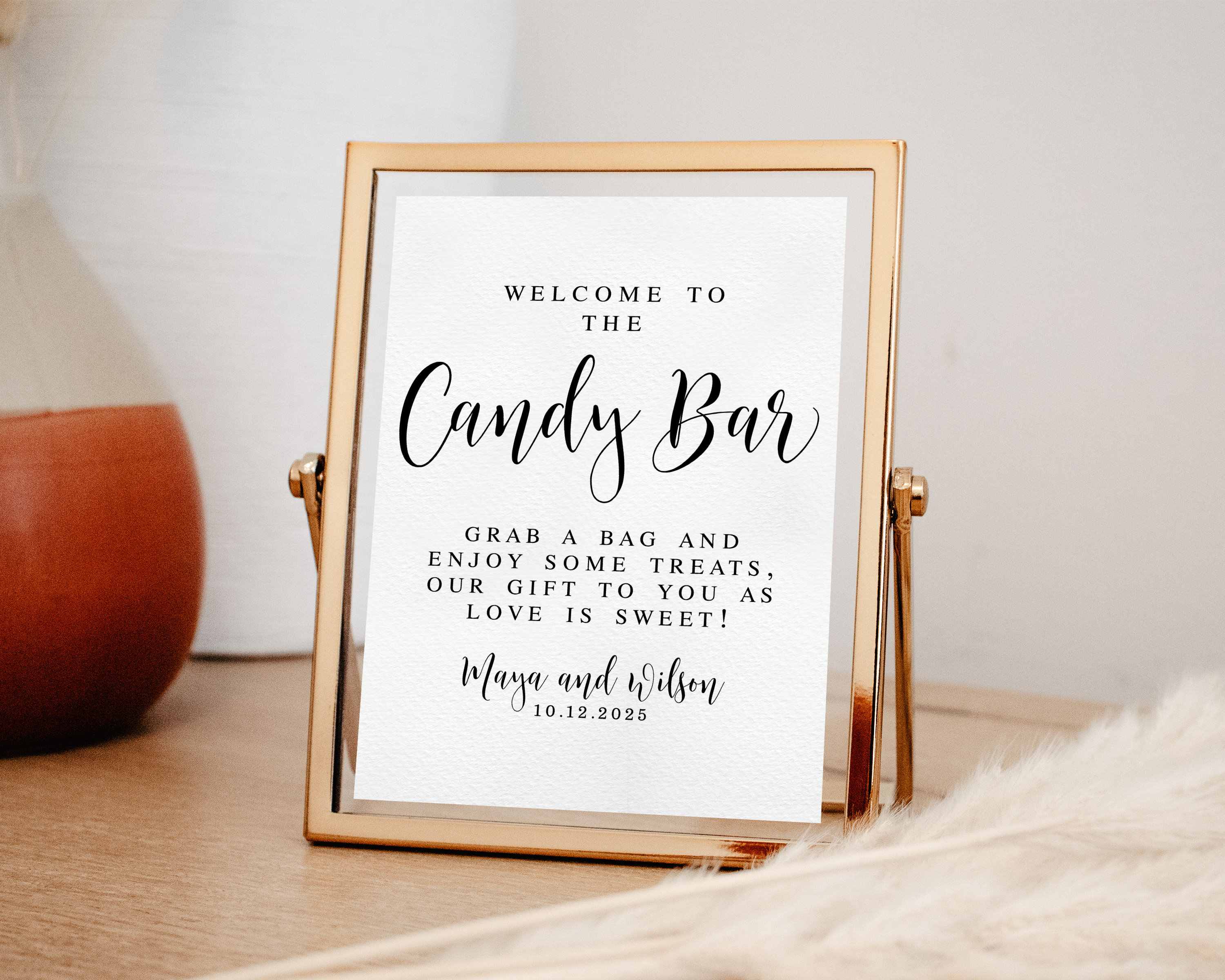 Candy Bar Sign, Wedding Signs, Wedding Decor, Enjoy Some Treats, Sweet ...