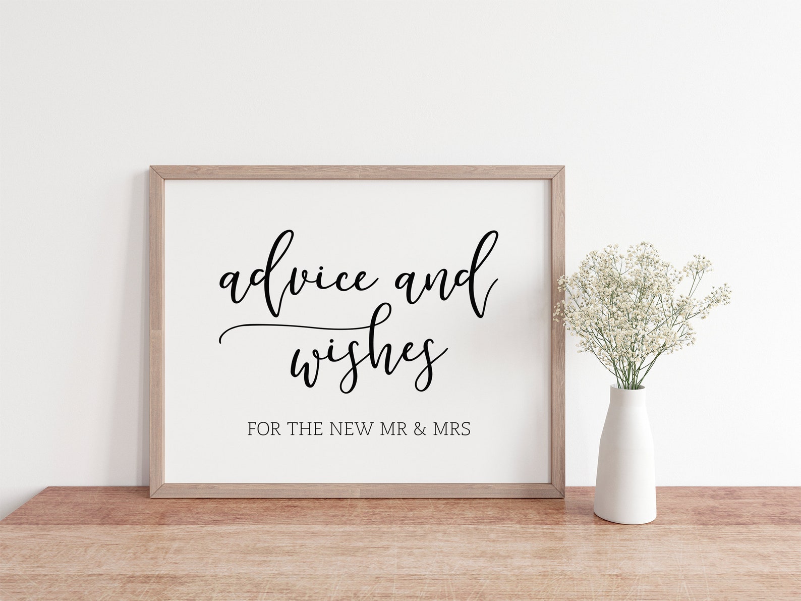 Advice and Wishes for the New Mr and Mrs Wedding Signs - Etsy